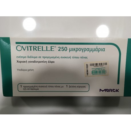 Ovitrelle (HCG) 250 micrograms/0.5